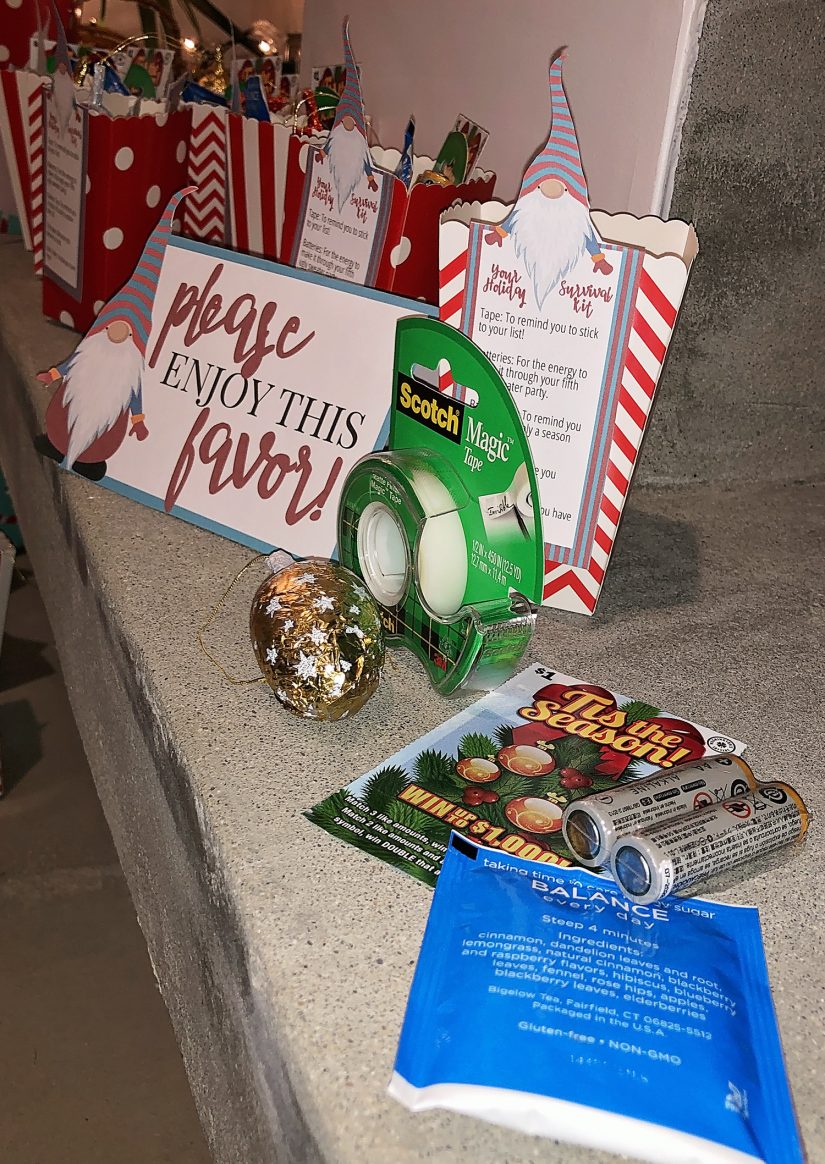 Holiday Survival Kit Party Favors + Free Printable – A Well Crafted Party