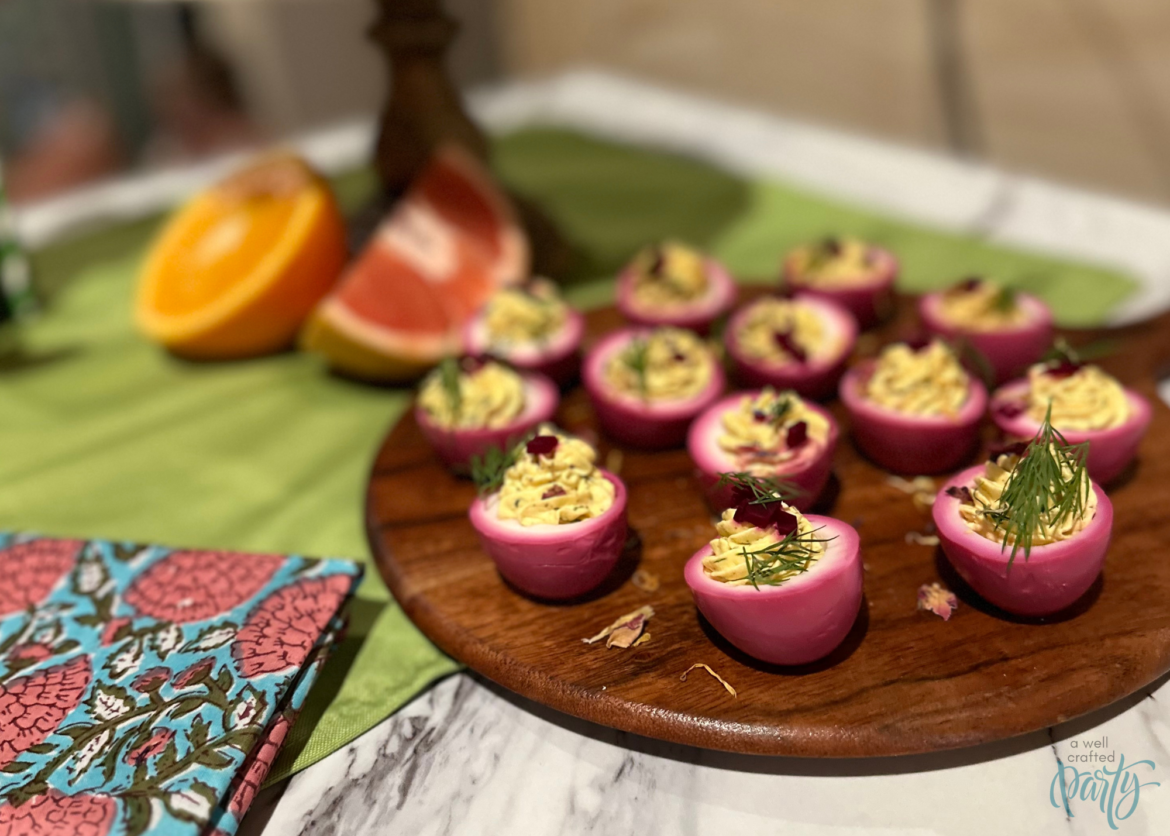 Delicious Deviled Eggs with a Spring Time Twist – A Well Crafted Party