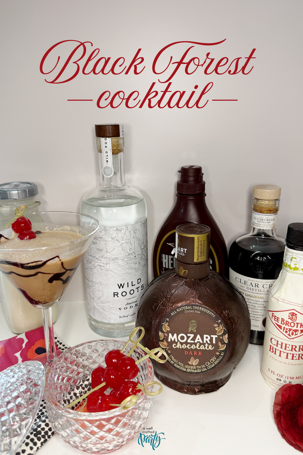 Black Forest Cocktail- Cherry & Chocolate Martini Recipe – A Well ...
